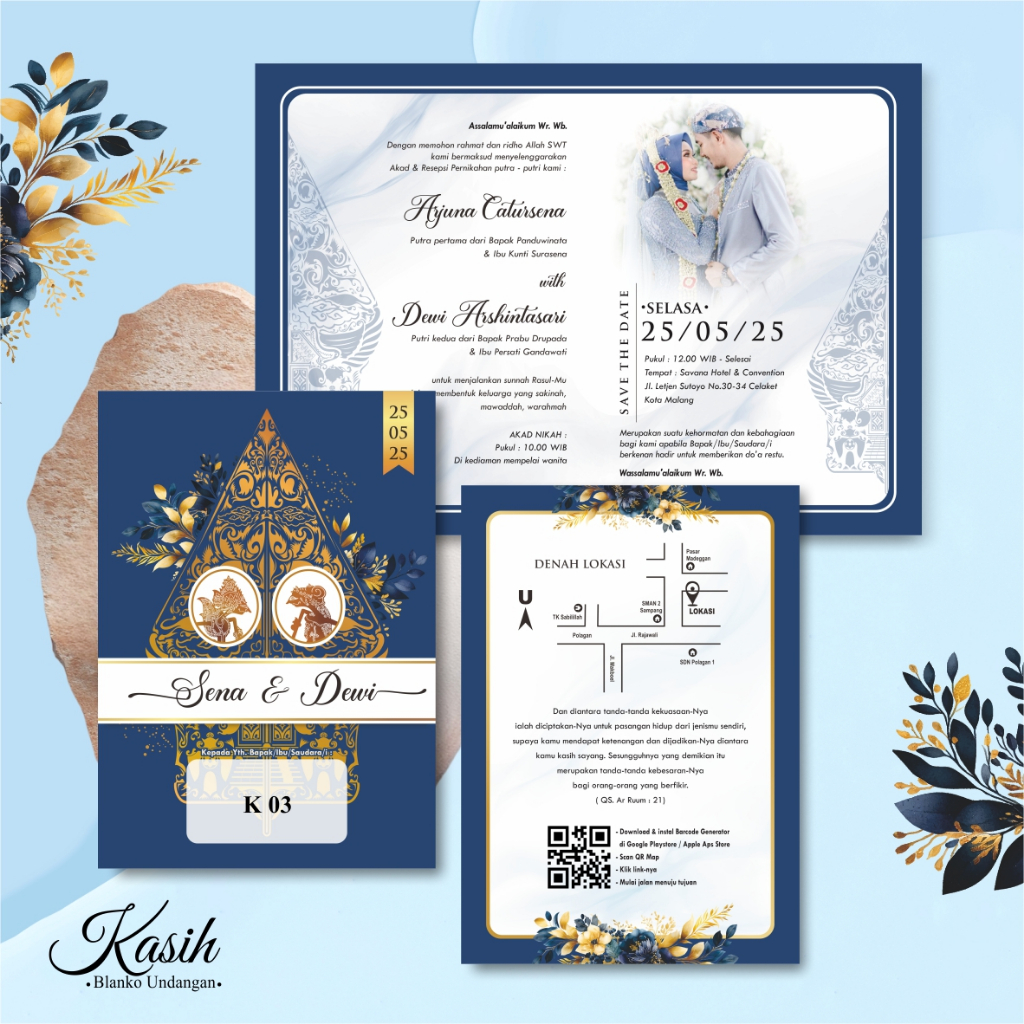 Jual undangan gunungan adat jawa undangan wayang undangan pernikahan ...