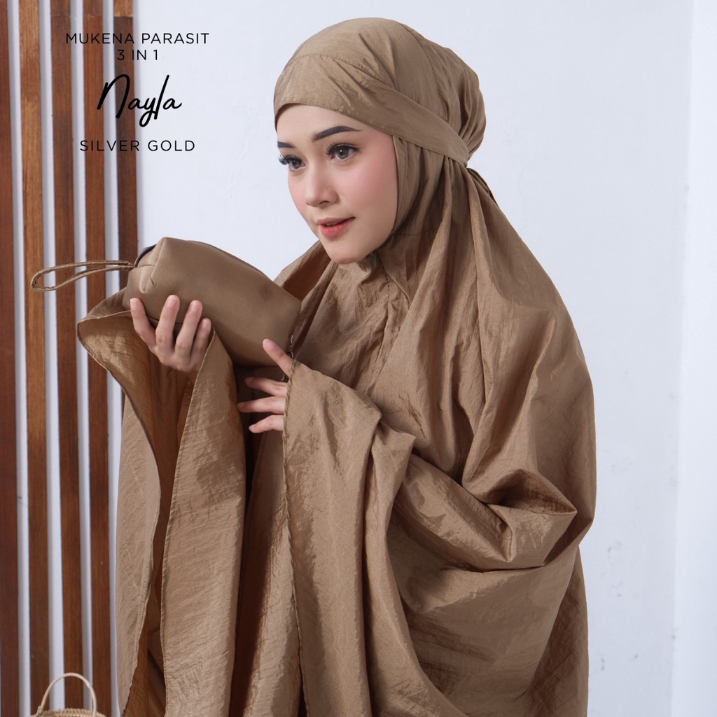 Jual EXLUSIVE CPLLECTON - MUKENA DEWASA PARASIT 3 IN 1 POLOS NAYLA ...