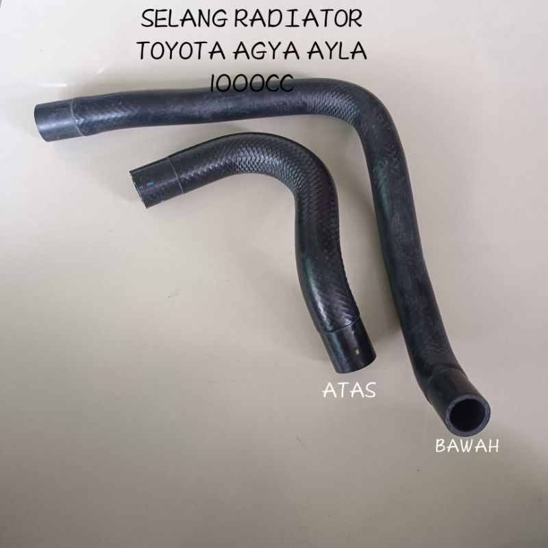 Jual SELANG RADIATOR TOYOTA AGYA AYLA 1000CC ATAS & BAWAH ORIGINAL ...