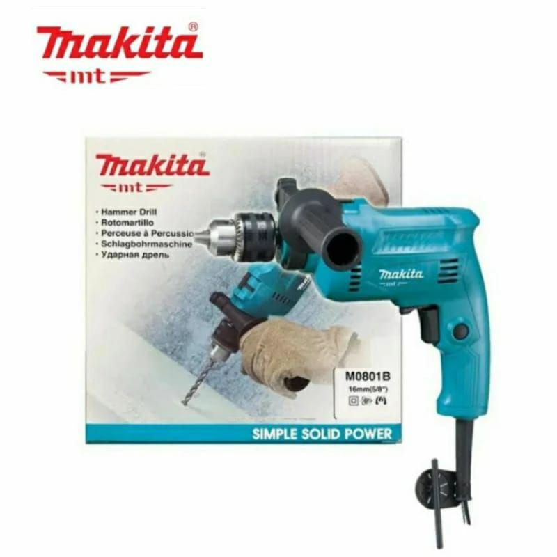 Jual Makita M0801B Mesin Bor Listrik 16 Mm Reversible Bor Tangan Beton Tembok Bolak Balik Hammer ...