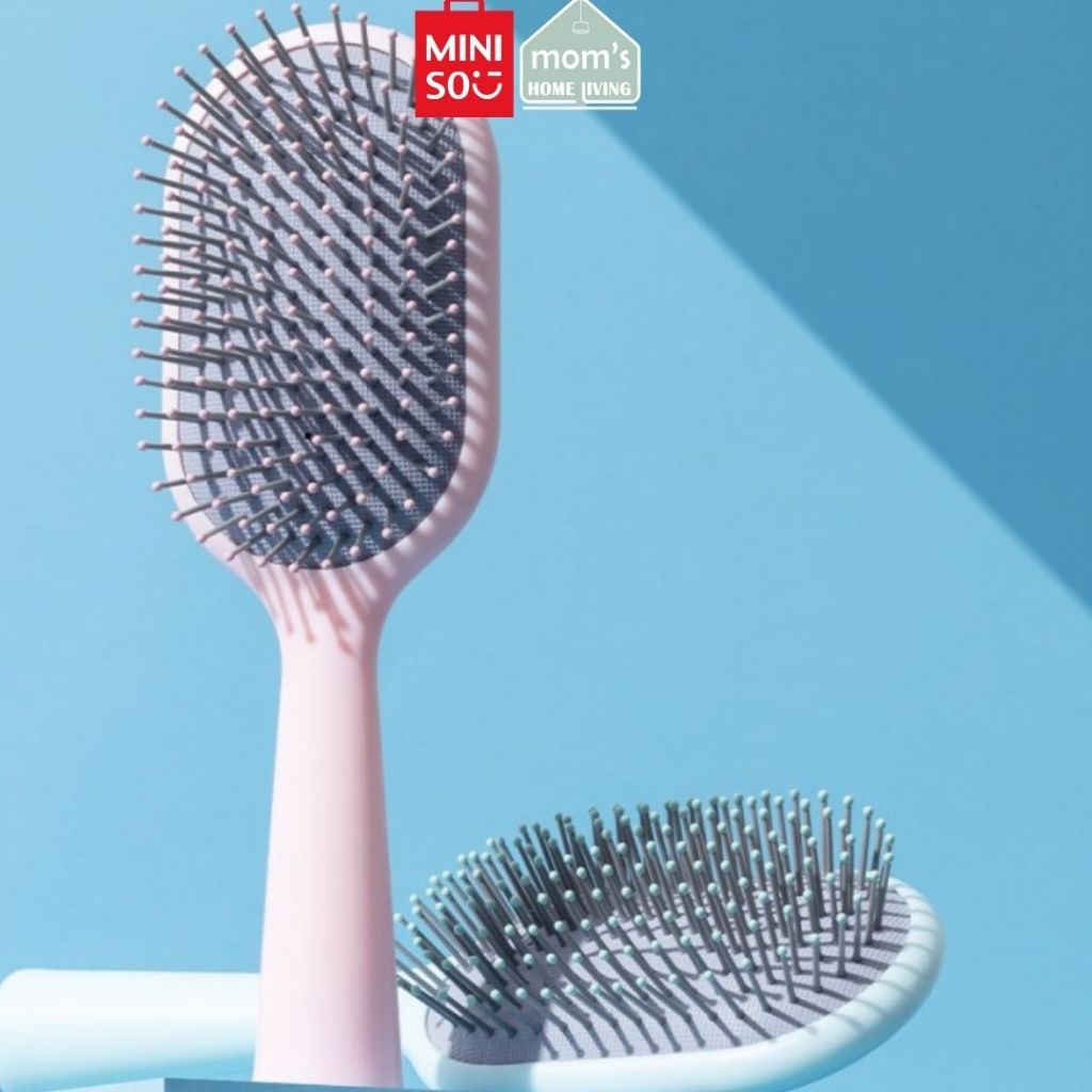 Jual MINISO MINI CUSHION HAIR BRUSH/SISIR RAMBUT MINI OVAL ORIGINAL ...