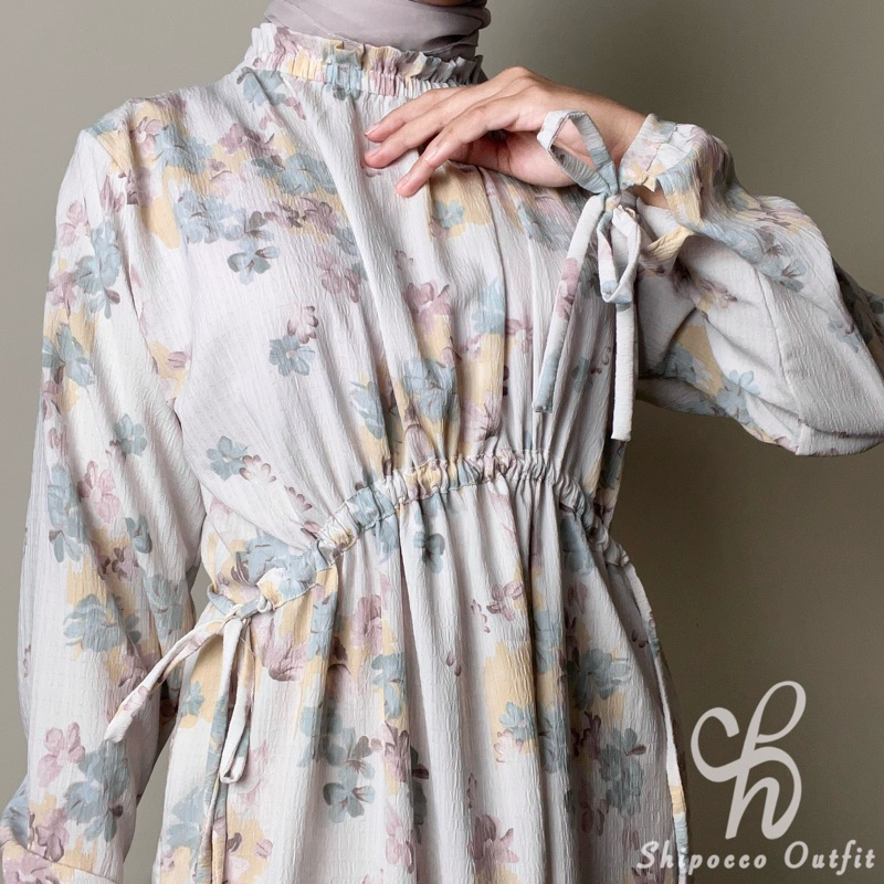 Jual DRESS KOREA DRESS KOREAN STYLE DRESS KOREAN STYLE BUNGA BUNGA ...