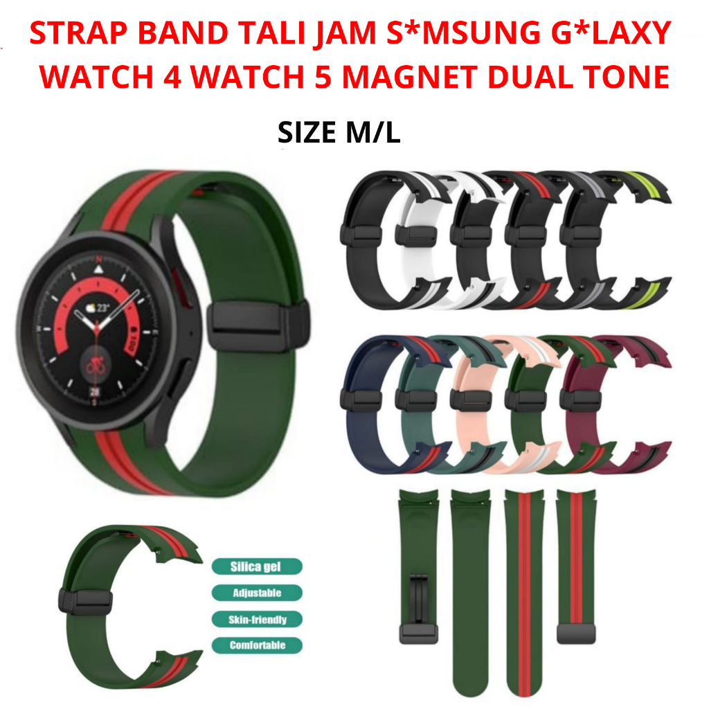 Jual TALI JAM MAGNETIC SAMSUNG GALAXY WATCH 4 WATCH 5 6 MAGNET DUAL ...
