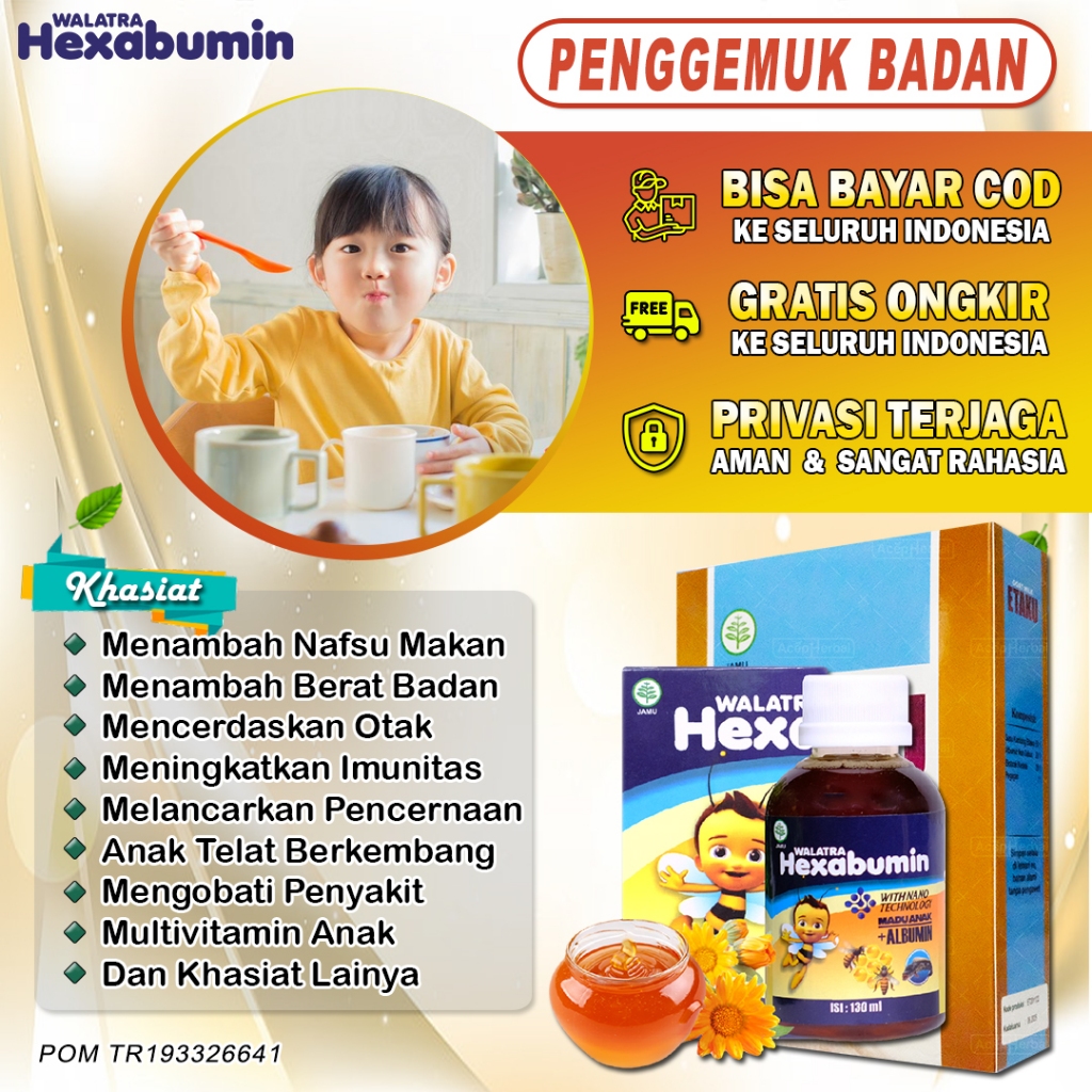 Jual Hexabumin Vitamin Penambah Nafsu Makan Anak Susu Penambah Berat ...