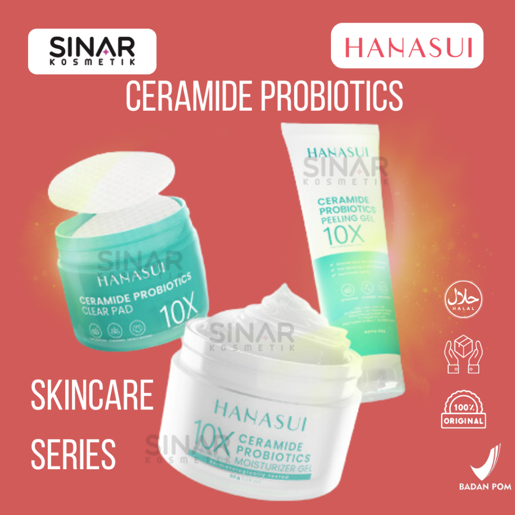 Jual Hanasui Ceramide Probiotics Skincare Series | Moisturizer Gel ...