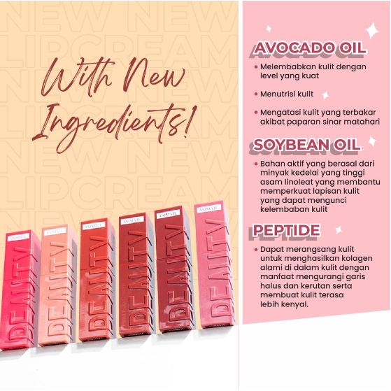 Jual Animate Nourishing Beauty Lip Cream | Shopee Indonesia