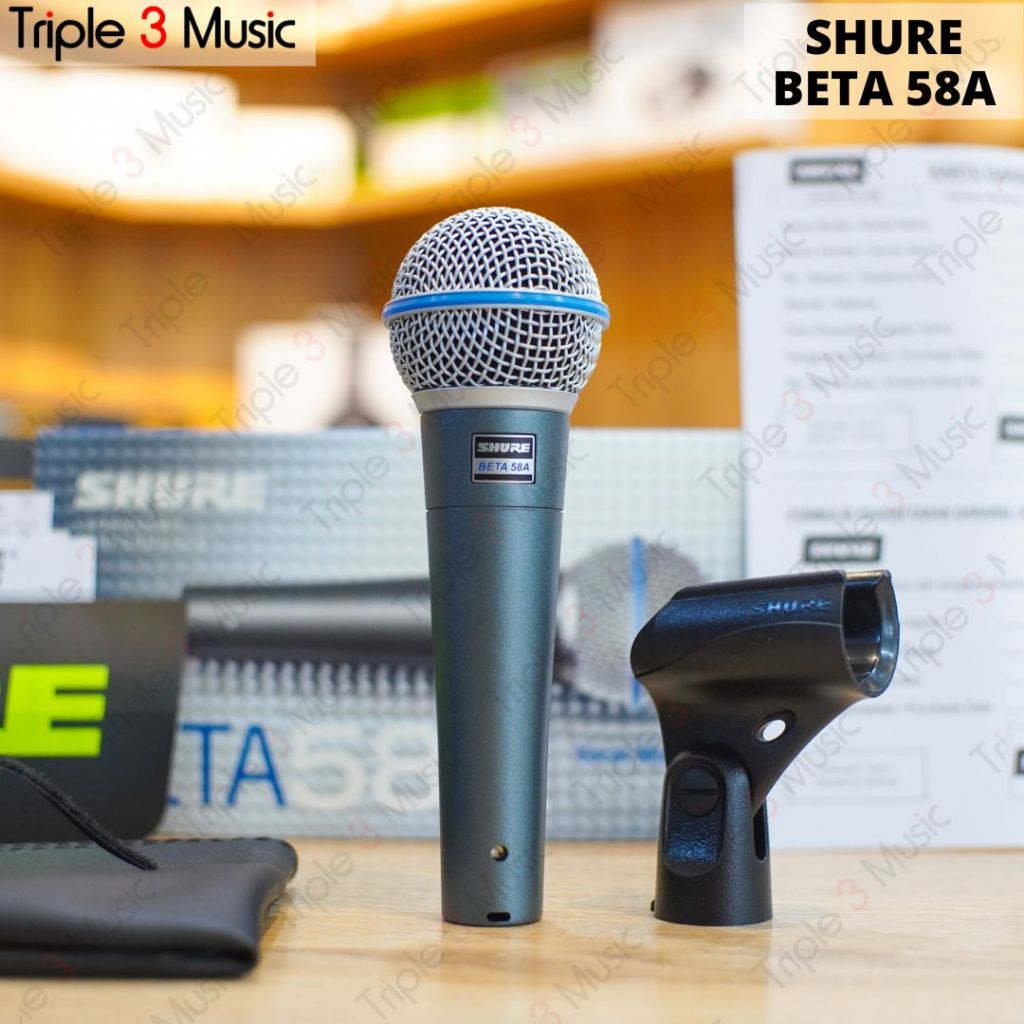 Jual Shure Beta 58A Beta58a BETA 58 ORIGINAL Mic Dynamic Microphone XLR | Shopee Indonesia