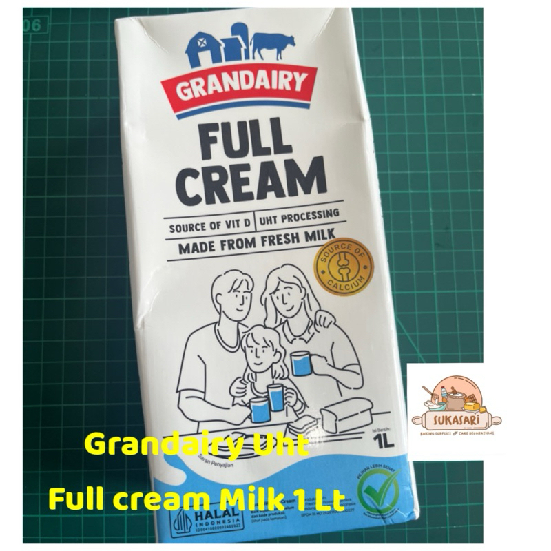 Jual Grandairy UHT Full Cream Milk 1lt Freshland Susu | Shopee Indonesia