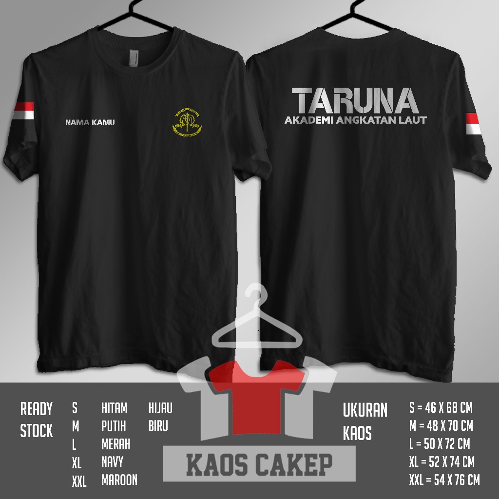 Jual Kaos Taruna Akademi Angkatan Laut Gratis Nama Kamu Baju Distro | Shopee Indonesia