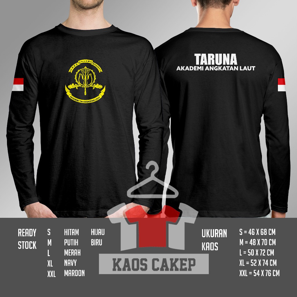Jual Kaos Taruna Akademi TNI Angkatan Laut Logo DB Lengan Panjang Baju Distro | Shopee Indonesia