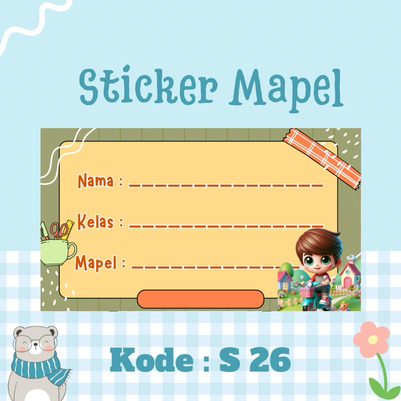 Jual Sticker Mapel, Sticker Buku pelajaran | Shopee Indonesia