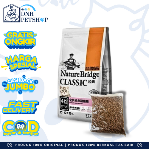Jual Nature Bridge KITTEN 1kg REPACK makanan anak kucing 1kg repack ...