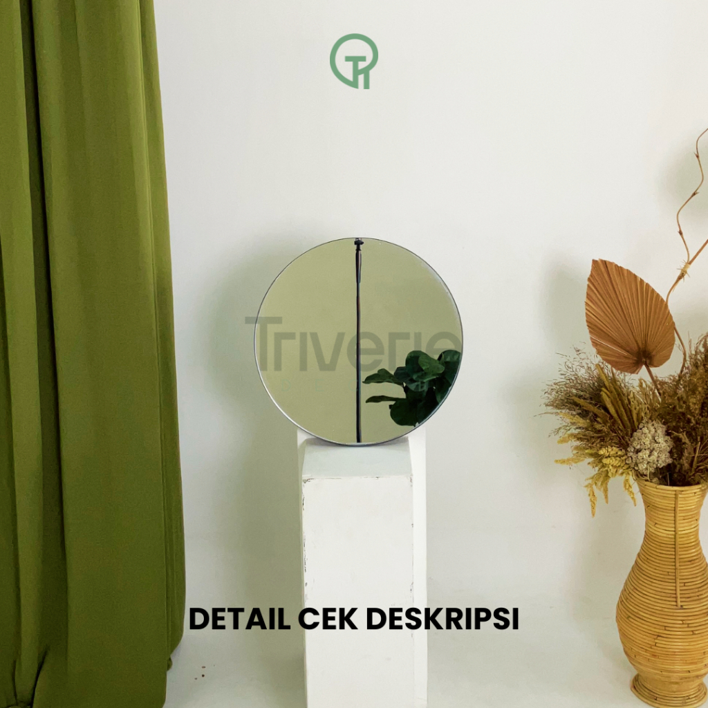 Jual Triverie Wall Mirror / Cermin Dinding Bulat Edging 40 cm (WAJIB ...