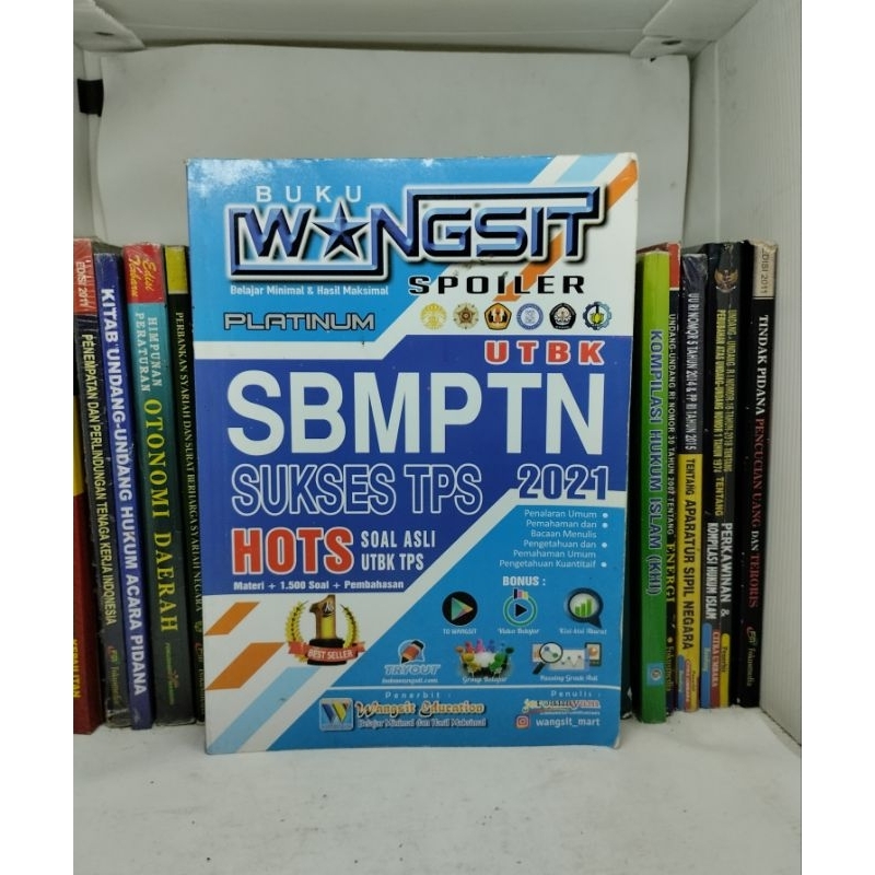 Jual BUKU WANGSIT SPOILER PLATINUM - SOAL ASLI UTBK SUKSES TPS SBMPTN ...
