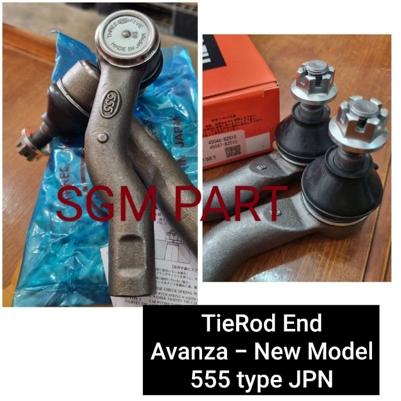 Jual TIE ROD END TOYOTA AVANZA XENIA VELOZ 1SET 555 JAPAN ORIGINAL 555 ...
