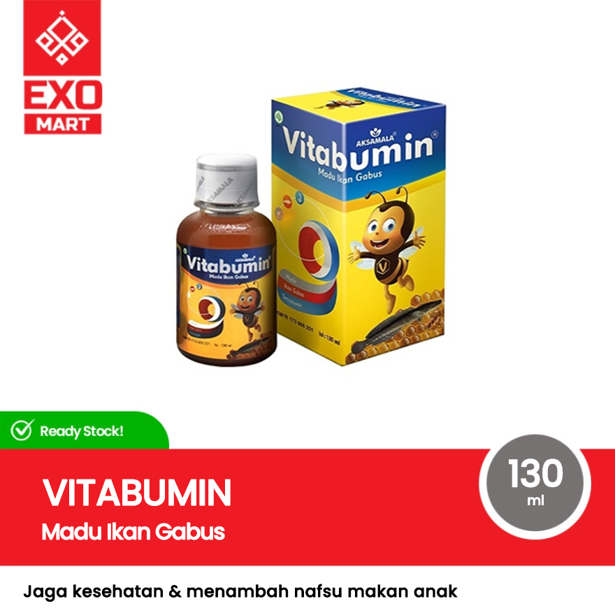 Jual Vitabumin Madu Ikan Gabus 130 ml - Jaga Kesehatan & Menambah Nafsu Makan Anak | Shopee ...
