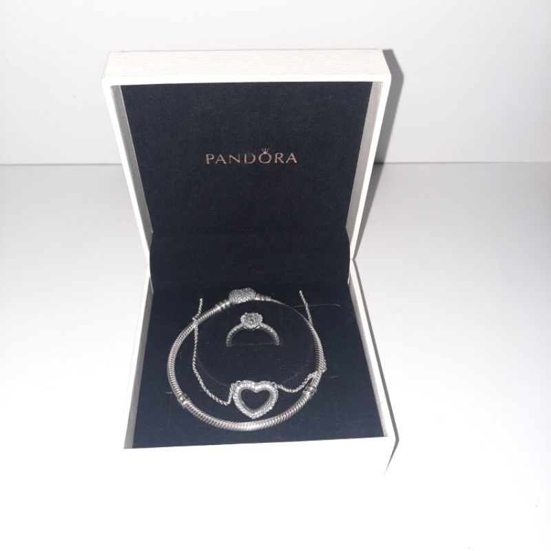 Jual Perhiasan Set Pandora Include Box (3 pcs) | Shopee Indonesia