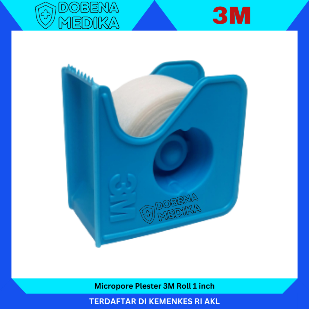 Jual Micropore 3M 1 inch / Plester Luka 2,5 cm x 9,1 m / Plaster Roll ...