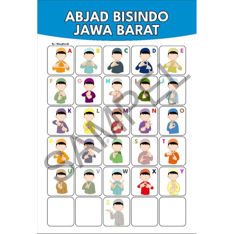 Jual Poster Bisindo Cartoon | Shopee Indonesia
