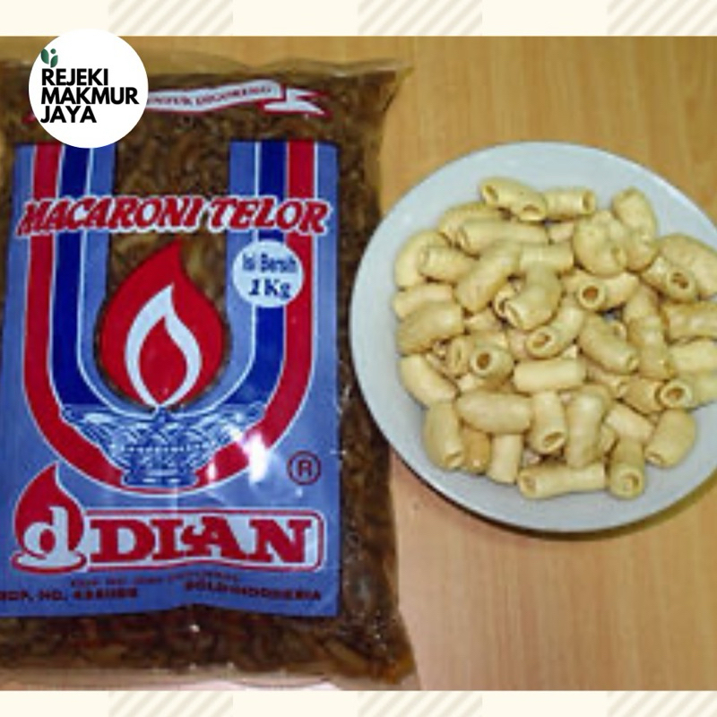 Jual 1 KG Macaroni Dian mentah Makroni goreng Makaroni Snack Viral ...
