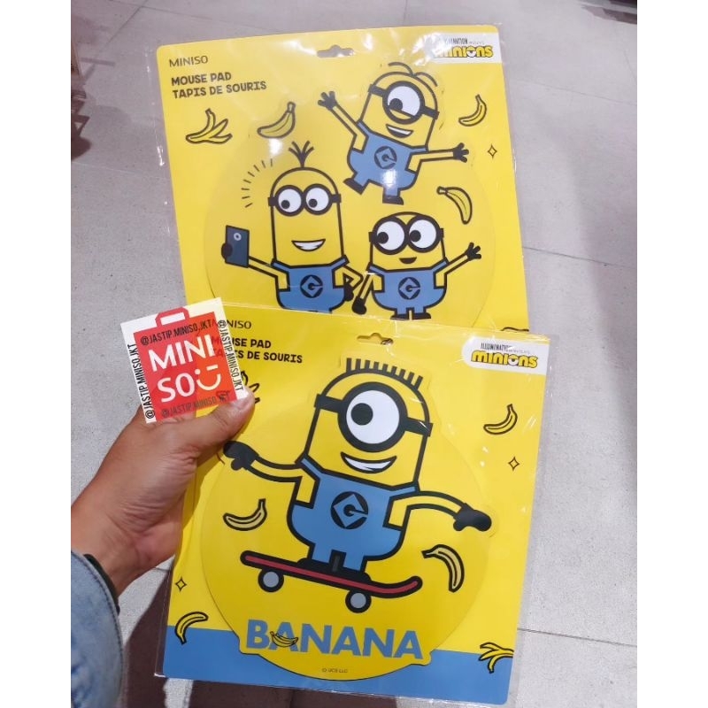 Jual MINISO 🆕 Mouse Pad MINIONS Collection (MINIONS / BANANA) | Shopee ...