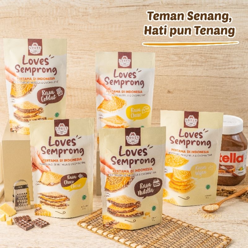 Jual Loves Semprong Pouch Semprong Viral Artis Cemilan Enak Ringan All ...