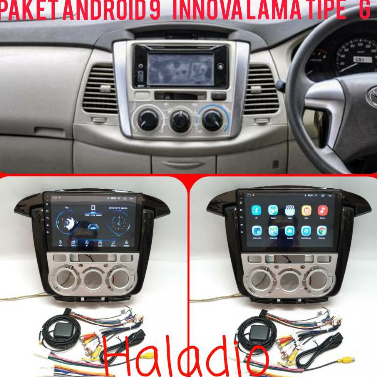 Jual Serbuuuu PAKET HEAD UNIT ANDROID 9 INCH 1 INCH INNOVA LAMA TIPE G ...