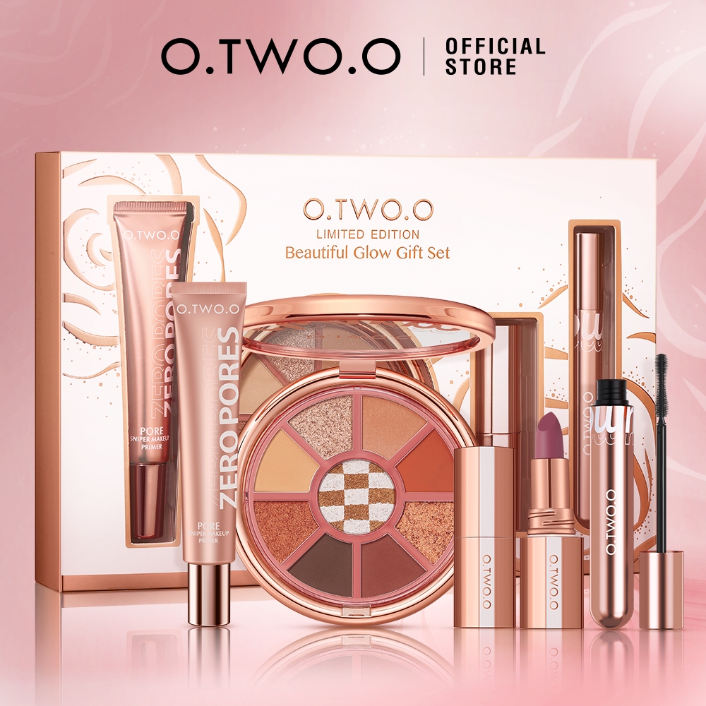 Jual O.TWO.O 4 Pcs Makeup Set Primer + Eyeshadow Palette + Mascara ...