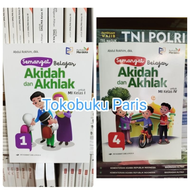 Jual ORI Buku Semangat Belajar Akidah dan Akhlak MI kelas 1 4 Kurikulum Merdeka Erlangga ...