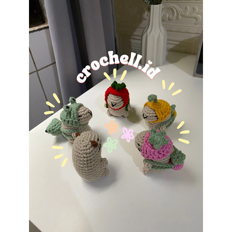 Jual Capybara’s Amigurumi | Boneka Rajut | Crochet | Shopee Indonesia
