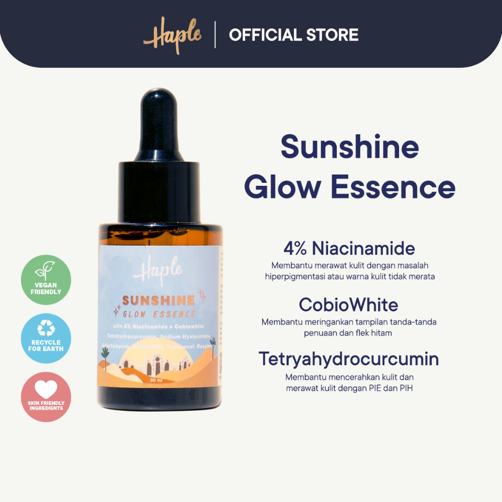 Jual HAPLE Sunshine Glow Essence | Shopee Indonesia