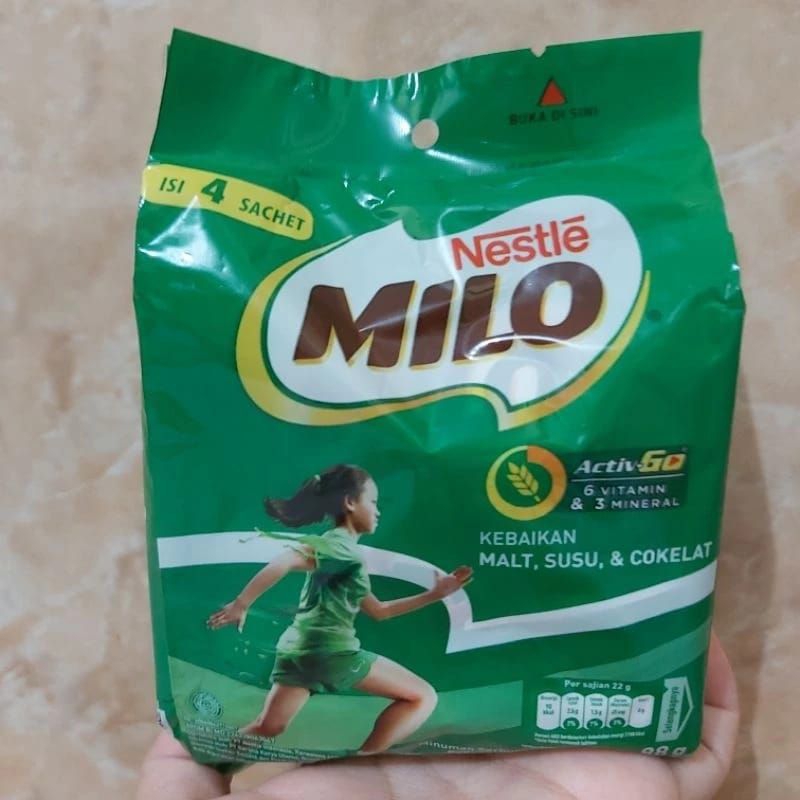 Jual Milo sachet coklat active go isi 4 x 22gr | Shopee Indonesia