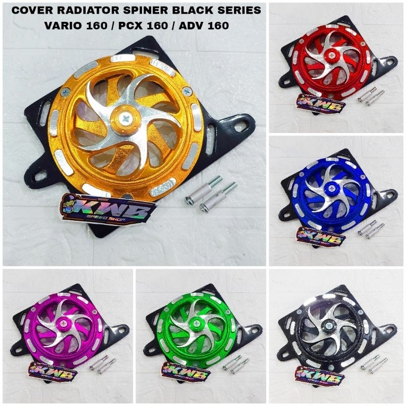 Jual Cover radiator spiner black series vario 160 vario 160 pcx 160 adv ...