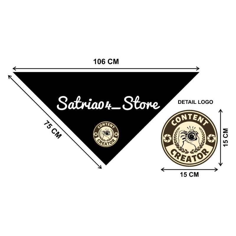 Jual CUSTOM LOGO/SLAYER SABLON SEGITIGA/SLAYER UMROH/SLAYER POLOS BAHAN ...