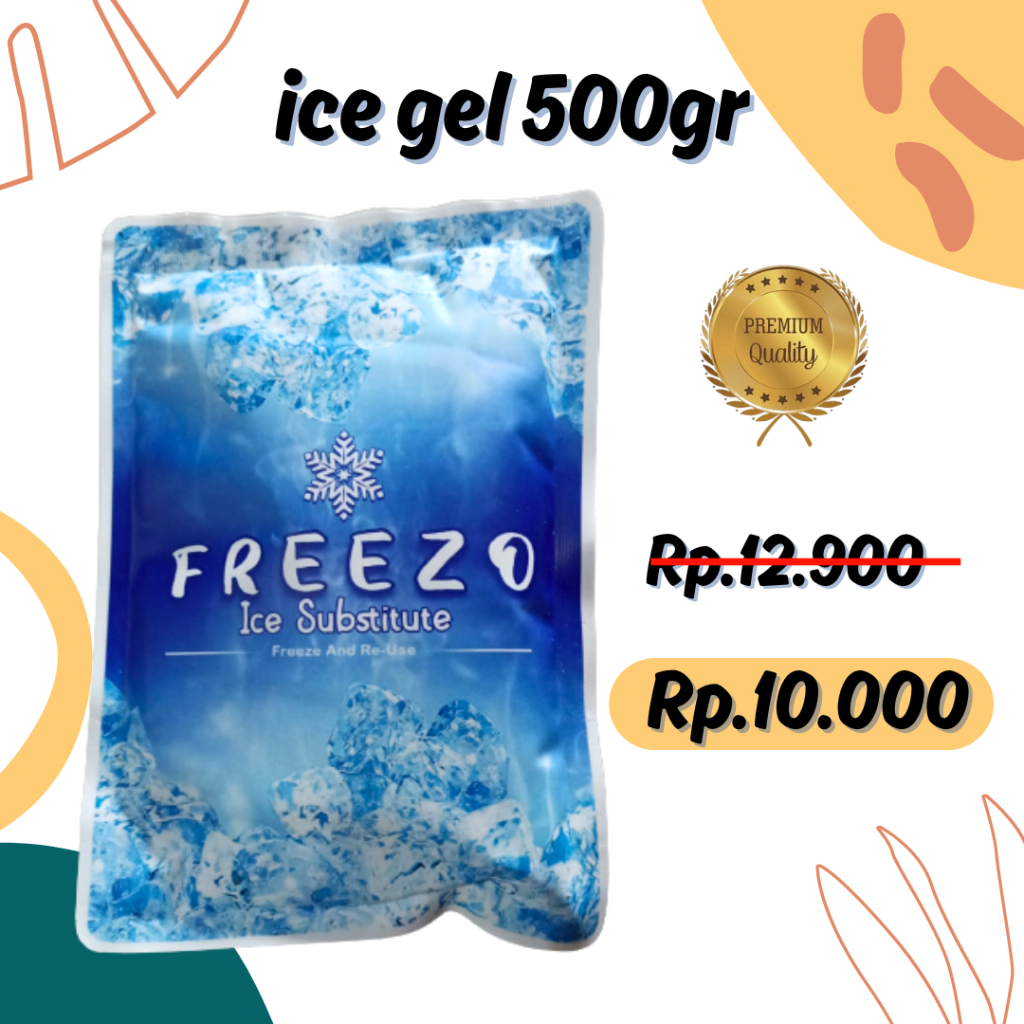 Jual FREEZO Kualitas Premium / Ice Gel Besar 500g / Cool Gel / Ice Pack ...