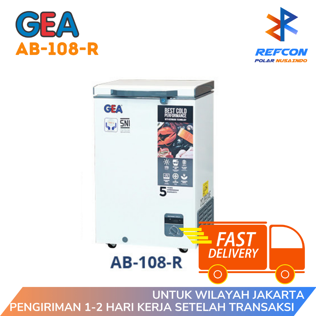 Jual GEA Freezer Box AB 108 R / AB108R Lemari Pembeku [100 Liter] | Shopee Indonesia