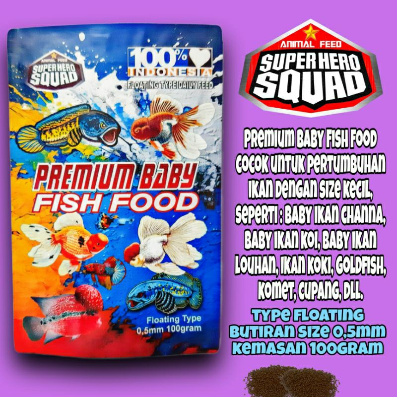 Jual pakan ikan Premium Baby Fish Food | Shopee Indonesia