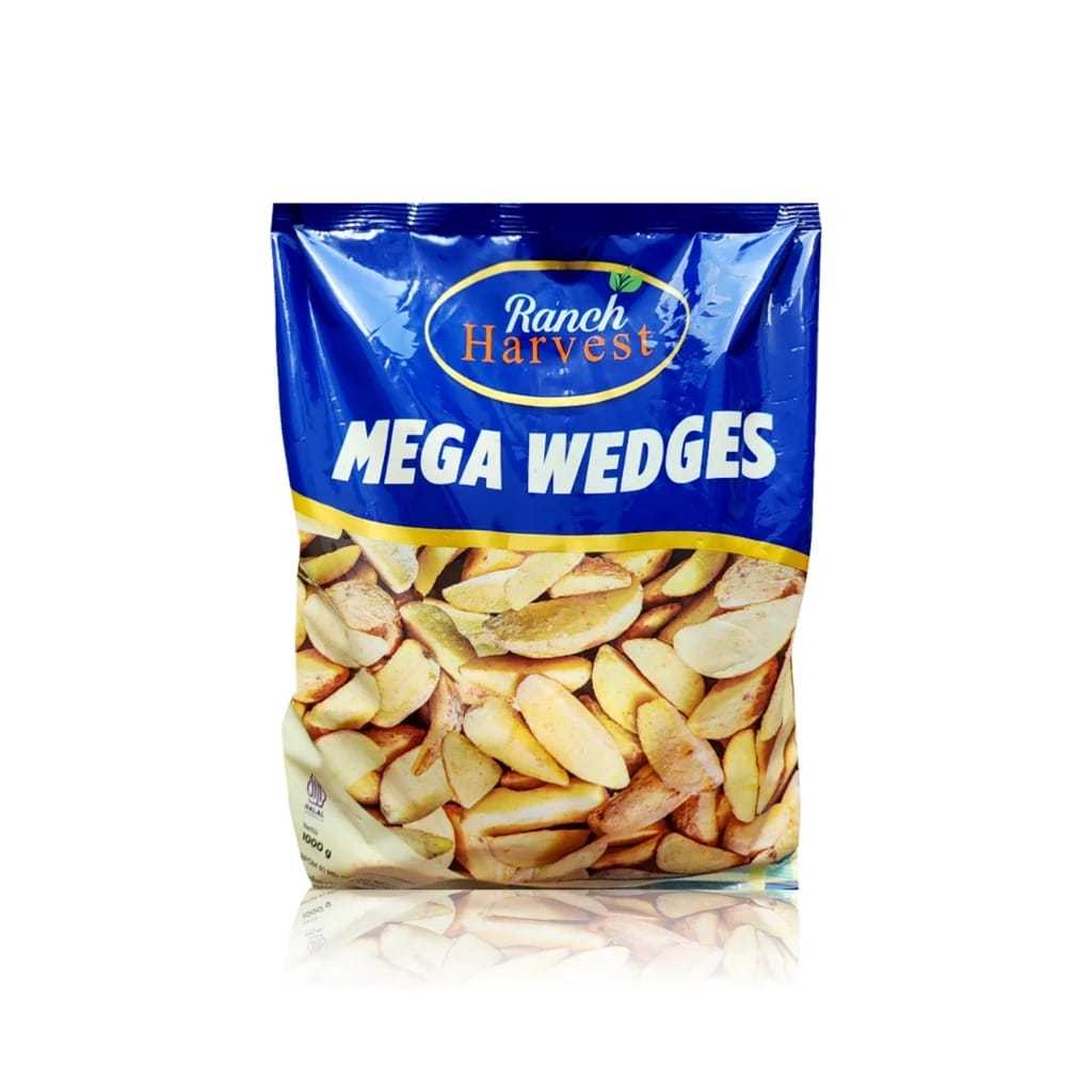Jual Ranch Harvest Mega Wedges Fries 1kg / Kentang Wedges 1kg Halal ...