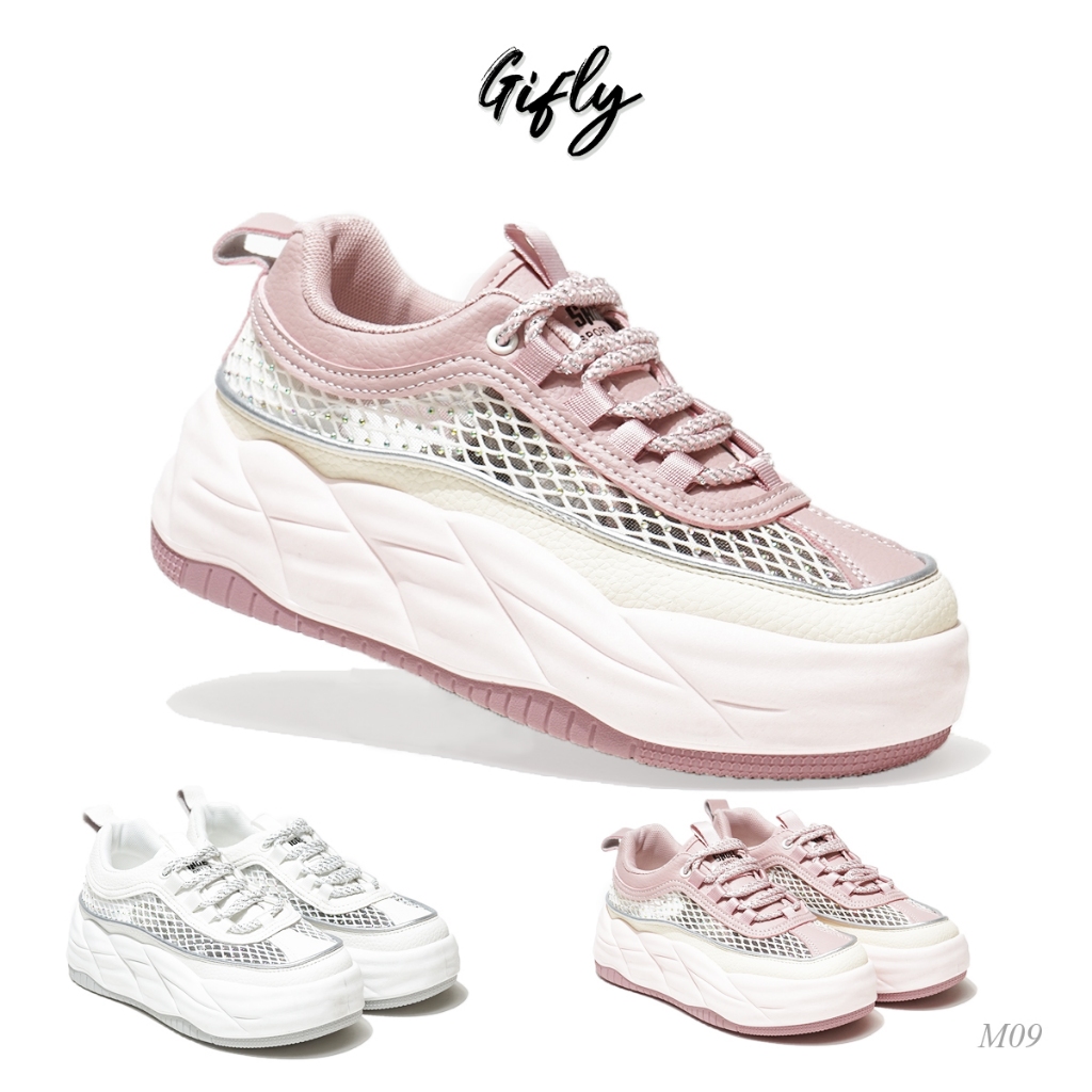 Jual Gifly Jisoo Sepatu Sneakers Kets Wanita Sport Shoes M09 | Shopee ...