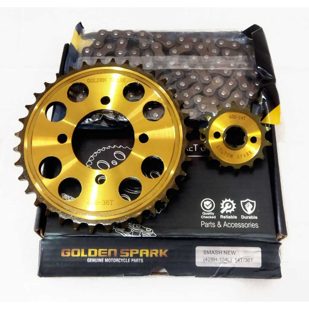 Jual Golden Spark Gear Paket Set Smash Smesh New Titan Shogun 125 ...
