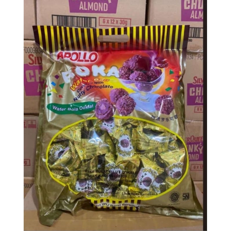 Jual Coklat Roka Apollo Wafer Ball ISI 50/70Pcs | Shopee Indonesia