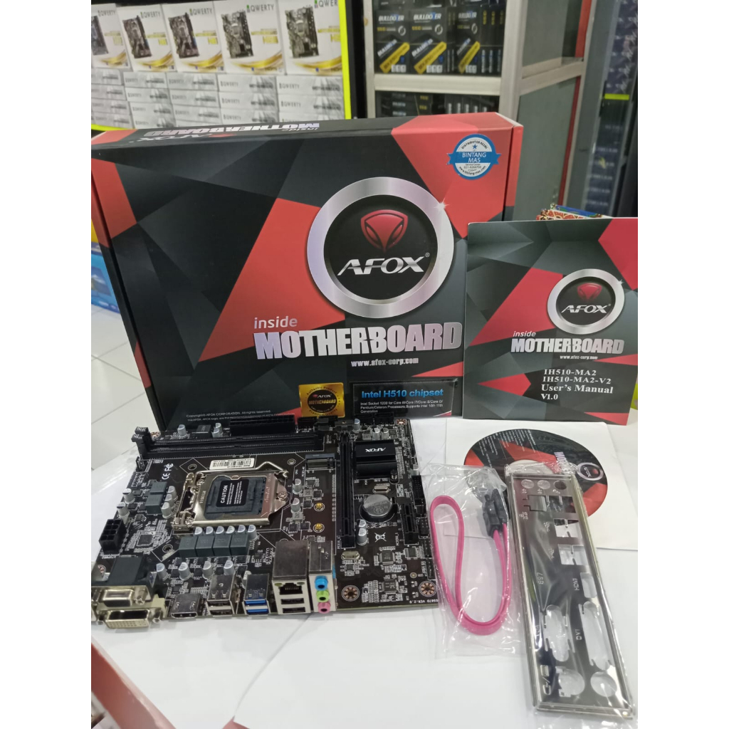 Jual PAKET MOBO MOTHERBOARD AFOX H510 INTEL I3 10105F + FAN INTEL GARANSI 1 TAHUN | Shopee Indonesia