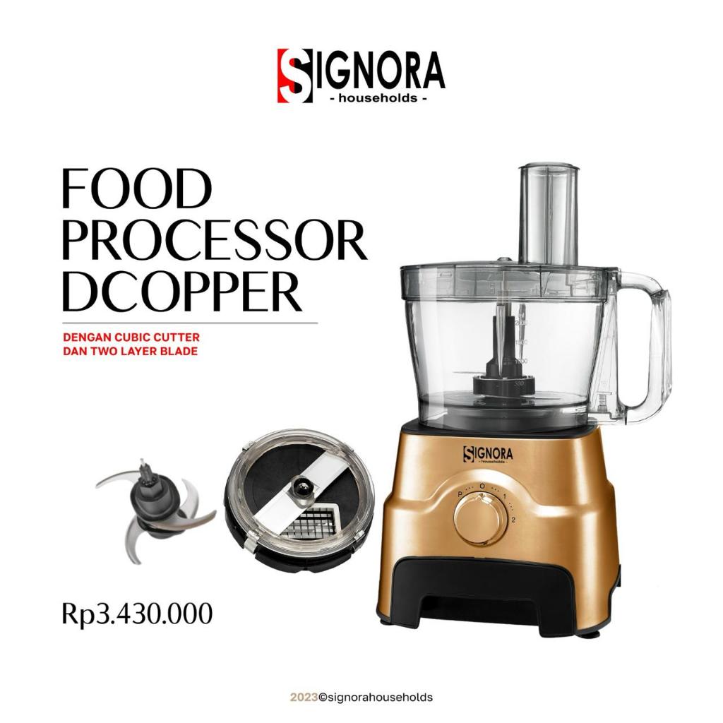 Jual Food Processor Dcopper Signora Plus Cubic Cutter Plus Bonus ...