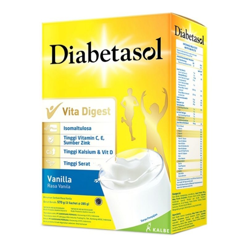 Jual Diabetasol Susu Bubuk Vanilla 570 g | Shopee Indonesia