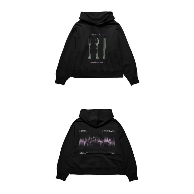 Jual Praedae.Studio Hoodie Auroras 005 Black (100% Original) | Shopee ...