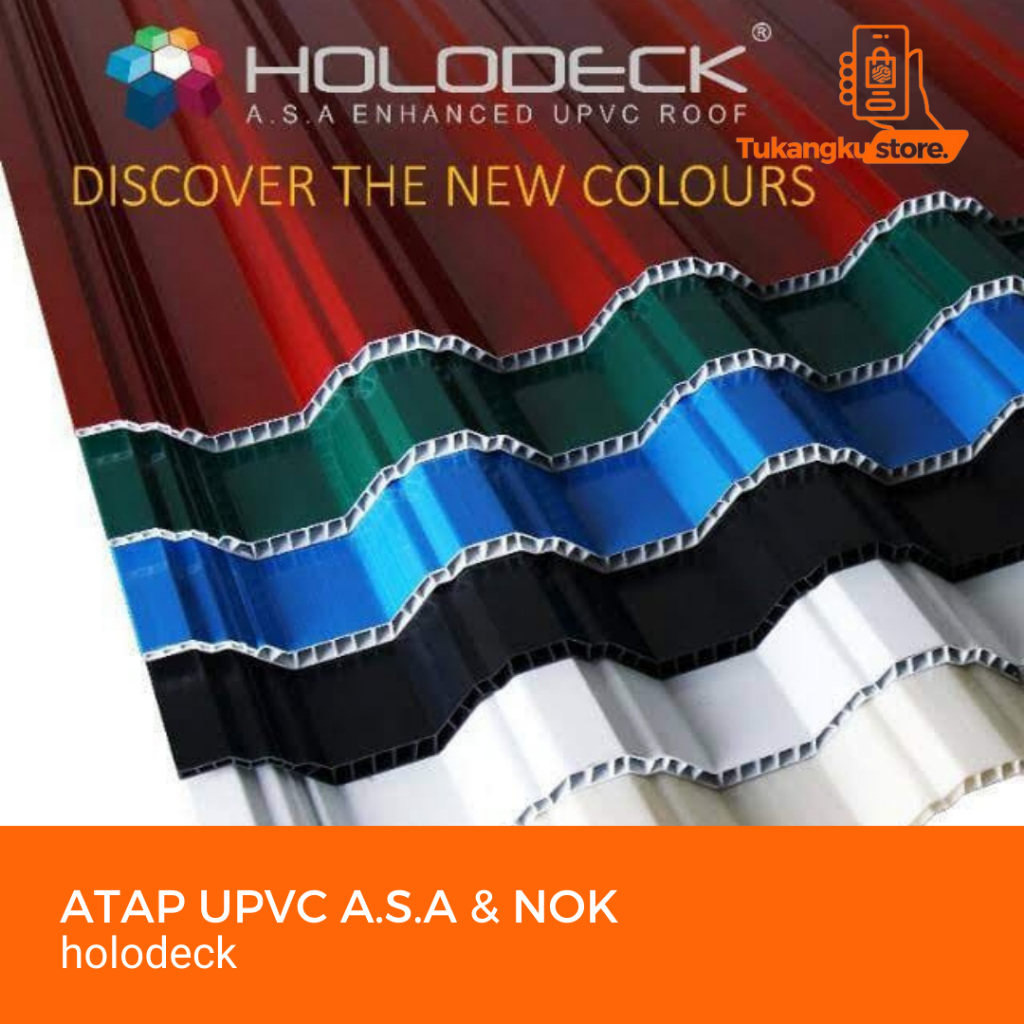 Jual ATAP UPVC ASA HOLODECK PER METER | ATAP UPVC | UPVC ROOF ASA ...