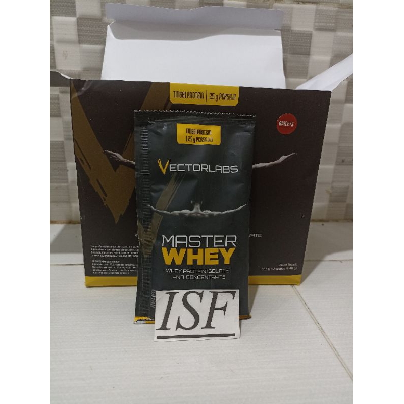 Jual Master Whey 7 Sachet Vector Labs Master Whey 7 Sachet Kemasan ...