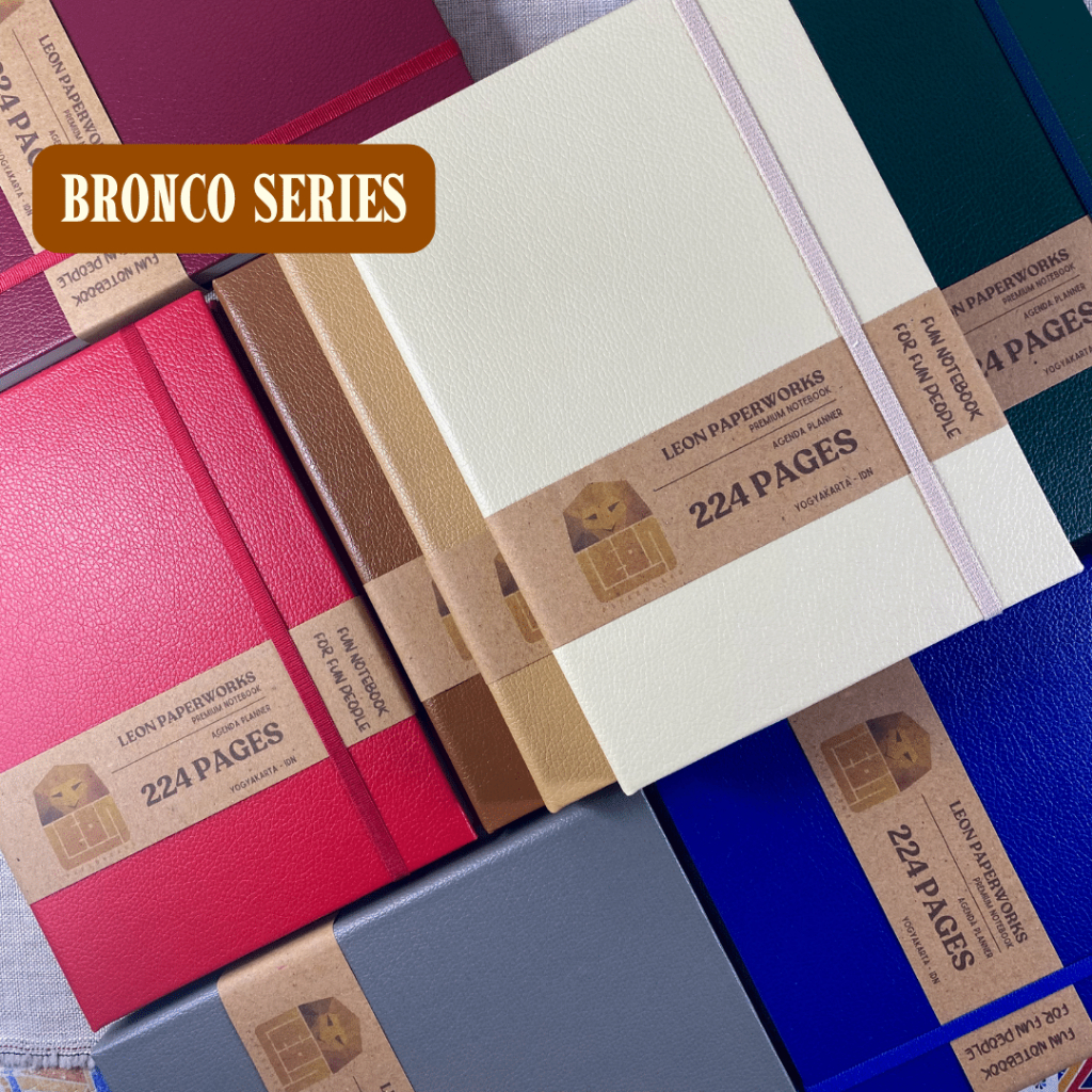 Jual Notebook BRONCO SERIES Cover Kulit Sintetis Leon Paperworks Agenda ...