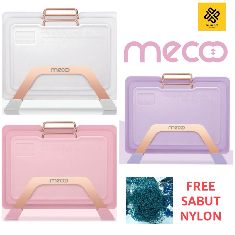 Jual Mecoo Most Aesthetic 3 in 1 Antibacterial Odorless Chopping Boards ...