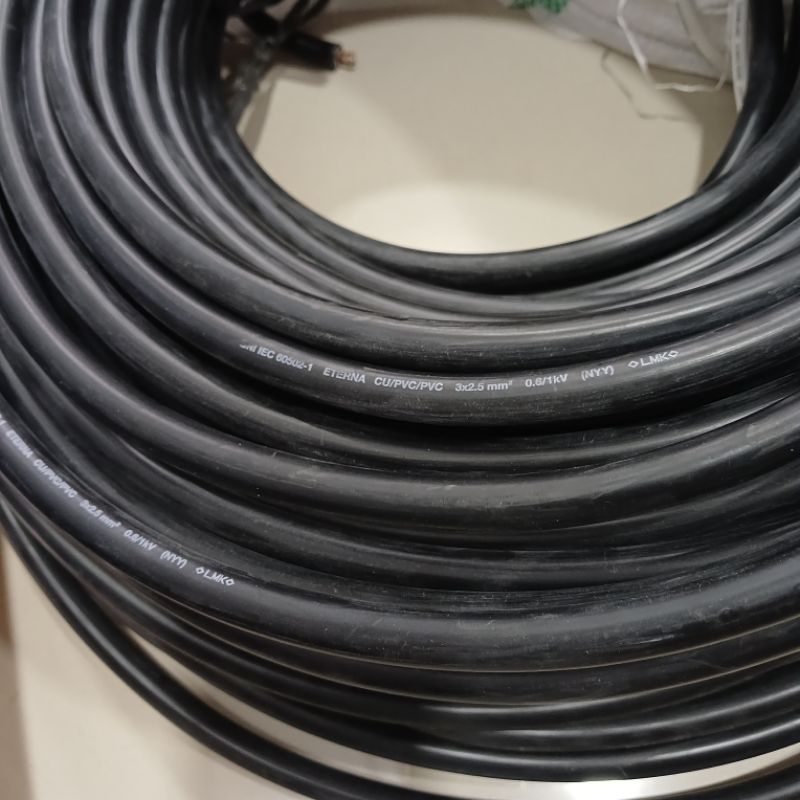 Jual Kabel listrik NYY 3x2,5mm ETERNA / kabel engkel [ecer per 1 meter ...